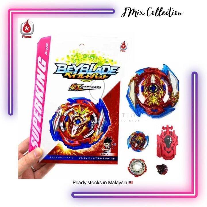 Beyblade B173 Infinite Achilles Beyblade Burst SuperKing Booster B-173 ...