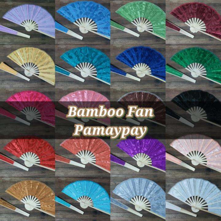 Bamboo Foldable Fan/ PAMAYPAY Medium Size | Lazada PH