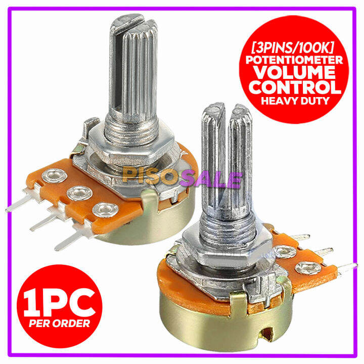 Universal Potentiometer Volume Control 100K 3legs Sakura Konzert ...