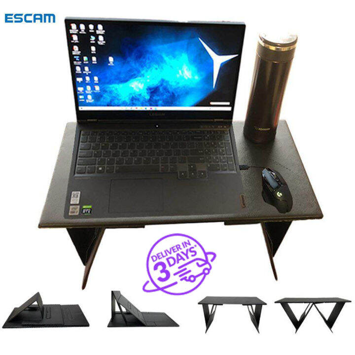 【Ready Stock】ESCAM Laptop Stand Adjustable Bed Desk Portable Bed Table ...