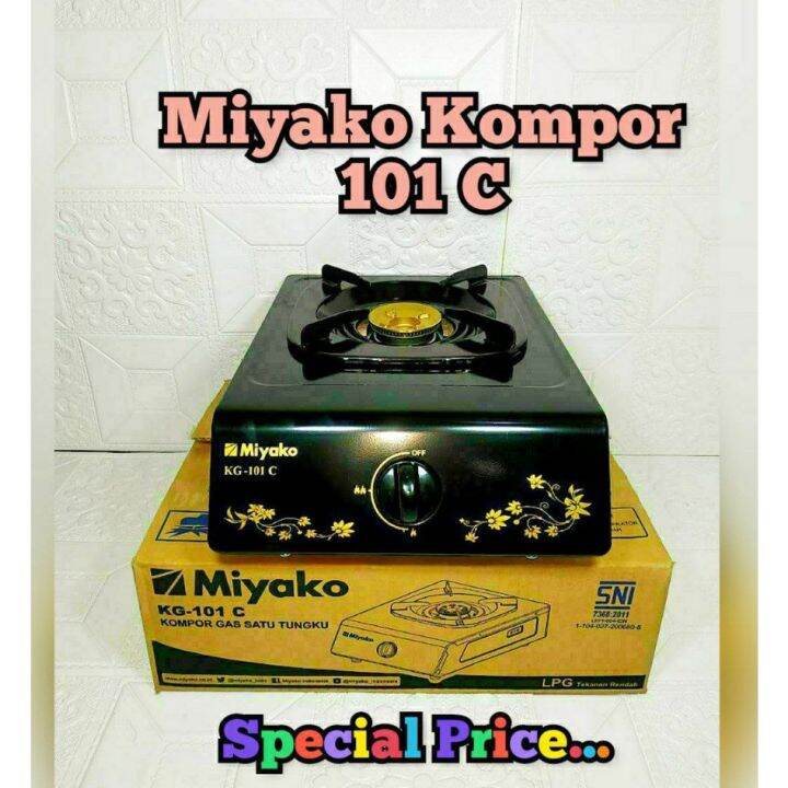 Kompor Gas Miyako Satu Tungku Hitam | Lazada Indonesia