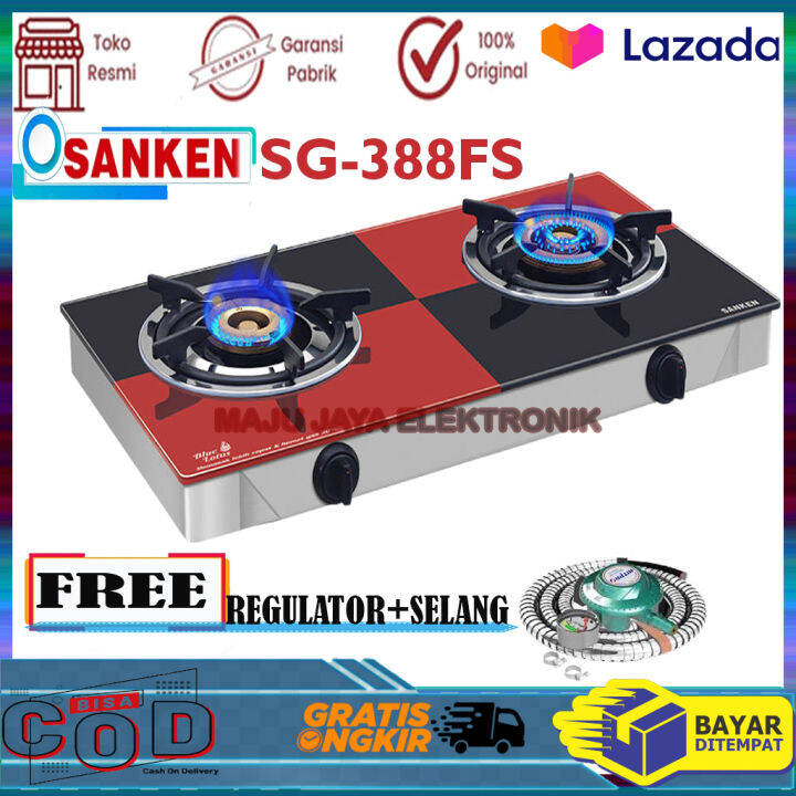 KOMPOR SANKEN SG-388 FS / KOMPOR GAS 2 TUNGKU/Sanken SG-388FS Kompor ...