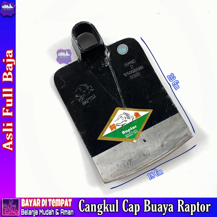 Cangkul Cap Buaya Raptor Original Full Baja Super Kuat Cangkul Anti ...