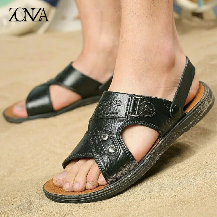 sandals for men leather slippers for men sliper for men style original ...