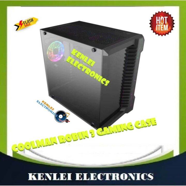 Coolman Robin 3 Gaming Case Tempered Glass Full Tower | Lazada PH