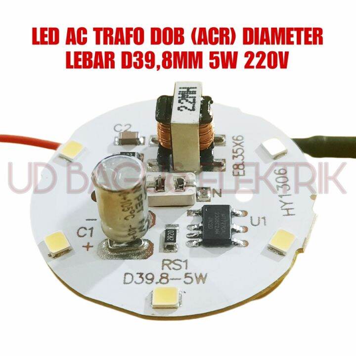 PCB LED AC TRAFO 5W 220V DOB (ACR) UKURAN PCB LEBAR 39,8MM | Lazada Indonesia