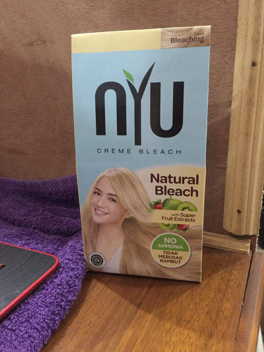cat rambut NYU kotak 30mL bleaching / blue black | Lazada Indonesia