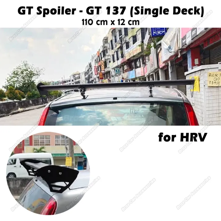 GT 137 ( Single Deck ) EASY DIY Car Racing GT Spoiler Powder Coated ...