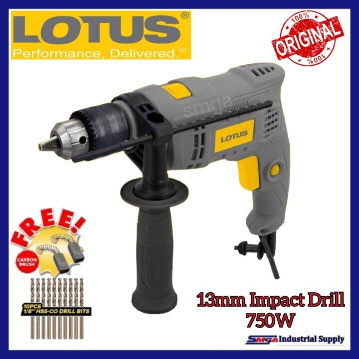 Lotus Impact Drill 750W +10PC HSS-CO HD750X | Lazada PH