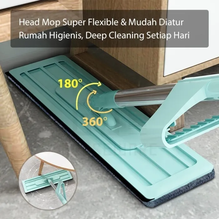 Alat Pel Lantai Ultra Mop Acline Pel Lantai Tarik Free 2 Kain | Lazada ...