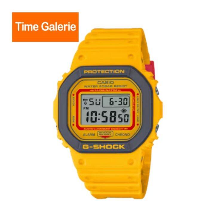 Casio G-Shock Retro 90s Sport Series DW-5610Y-9 Yellow Resin Band Men ...