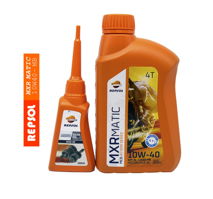 Combo Nhớt xe tay ga cao cấp Repsol MXR Matic 10W40 80ml MB Tặng Kèm ...
