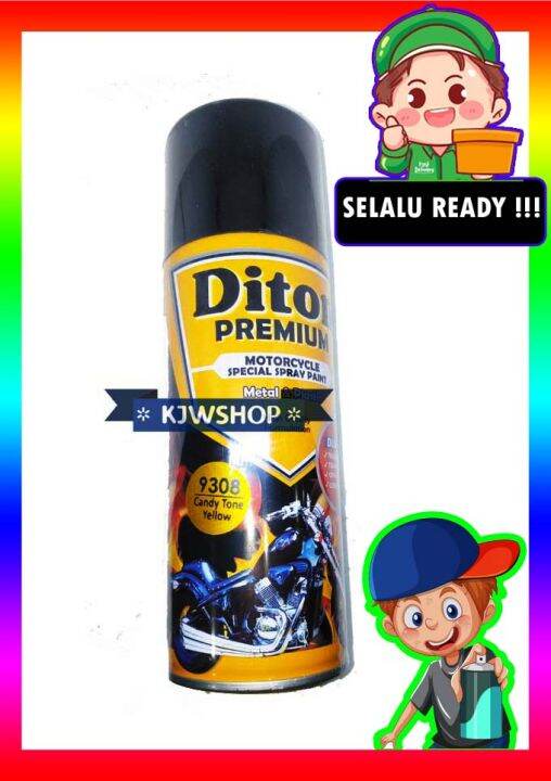 DITON Candy Tone Kuning 9308 CandyTone Yellow PREMIUM 400cc Cat Spray ...