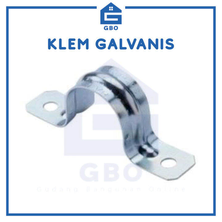 (5PCS) KLEM GALVANIS / KLEM PIPA GALVANIS / KLEM BESI | Lazada Indonesia