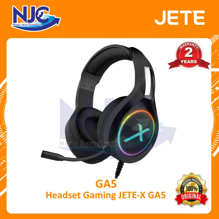 JETE X HEADPHONE GAMING GA5 SERIES With RGB LIGHT and AUDIO CONTROLLER | Lazada Indonesia