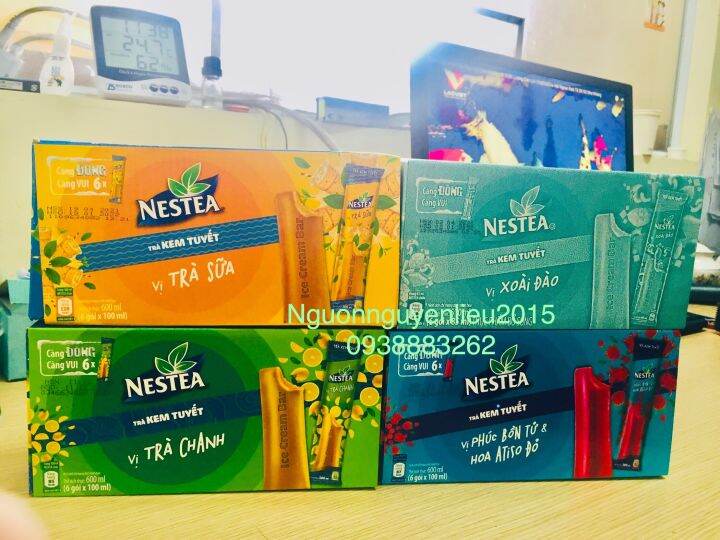 Kem tuyết Nestle các vị gồm ( Chanh, Xoài đào, Trà sữa, Phúc bồn tử ...