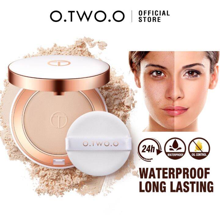 O.TWO.O Face Setting Powder Cushion Compact Powder Oil-Control 3 Colors ...