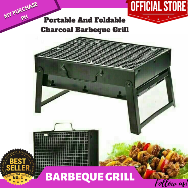 Portable And Foldable Charcoal Barbeque Grill outdoor with stand stainless steel stand outdoor ...