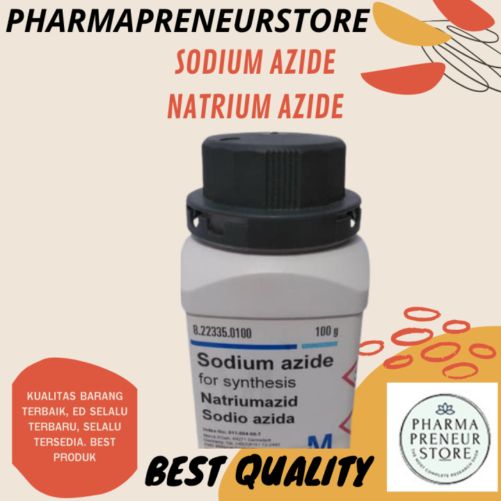 SODIUM AZIDE / NATRIUM AZIDE PRO ANALISA 1 GRAM KEMASAN MERCK BEST ...
