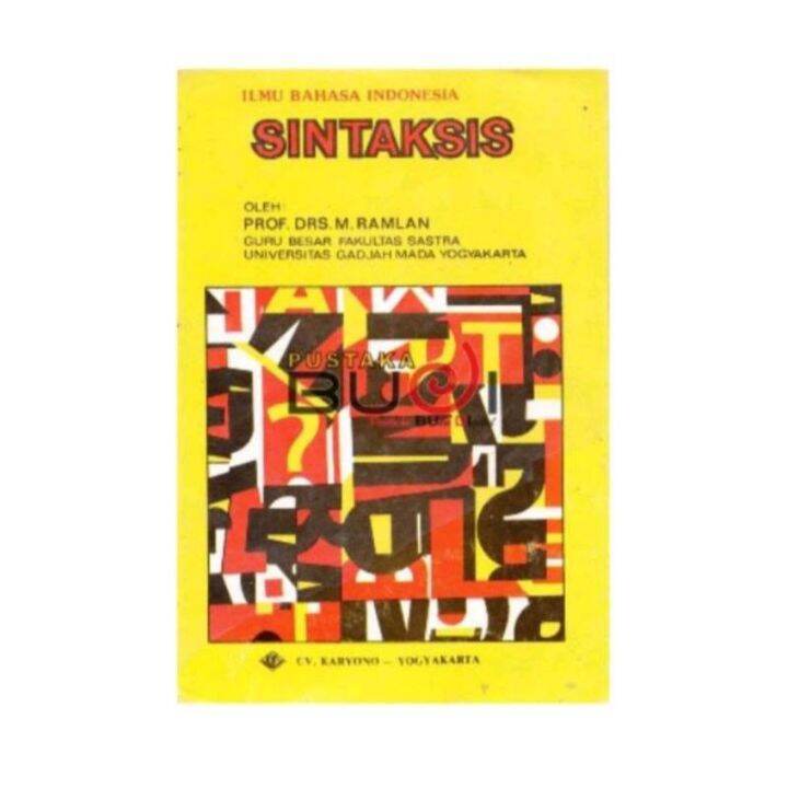 SINTAKSIS - Ramlan | Lazada Indonesia