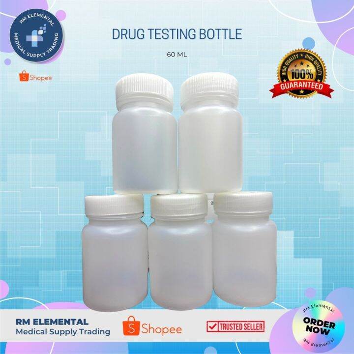 Drug Testing Bottle Urine White Plastic 60 ml Screwcap 10 pcs | Lazada PH
