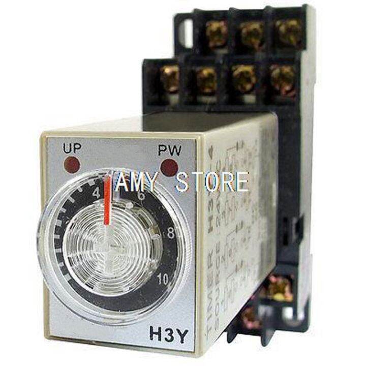 H3Y-4 12VDC/24VDC/24VAC/110VAC/220VAC/380VAC 0.1-1S/0.1-3S/0.2-5S on Delay Timer Relay 14 Pin ...