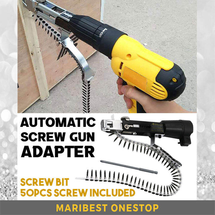 AUTOMATIC CHAIN SCREW GUN ADAPTOR SET TOOLS FOR ELECTRIC DRILL POWER DRILL WOODWORKING TOOL ...