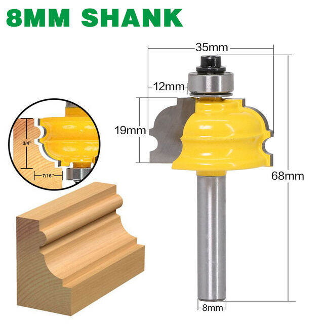 1PC สถาปัตยกรรม Molding Router Bit - 1/2 "Shank 12mm shank Line มีด ...