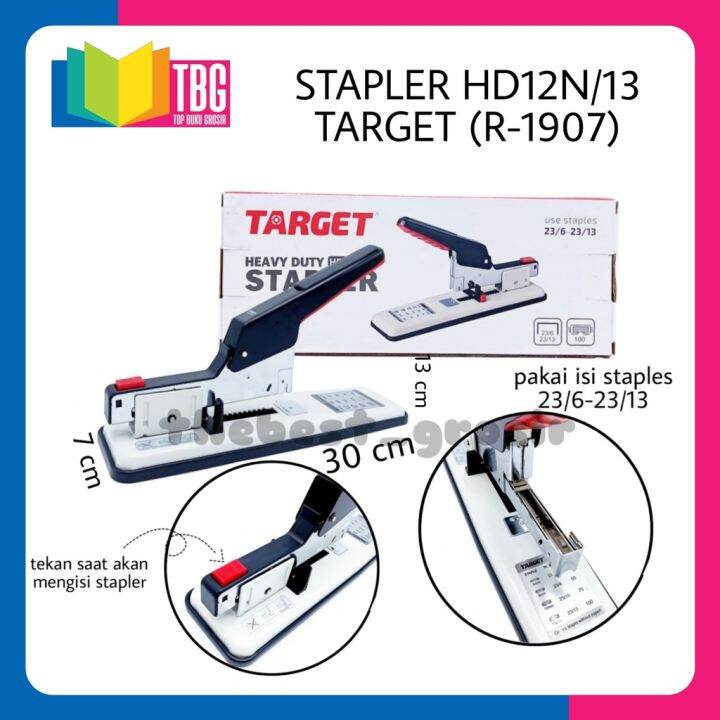 STAPLER HD12N/13 TARGET / STAPLES BESAR / STAPLES JILID / HEAVY DUTY ...