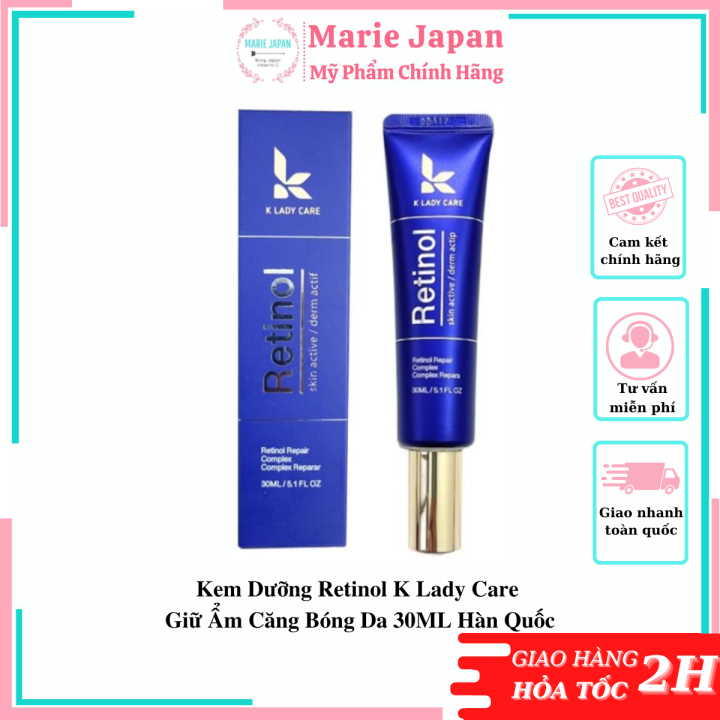 Kem Dưỡng Retinol K Lady Care Giữ Ẩm Căng Bóng Da 30ml Hàn Quốc Lazada Vn