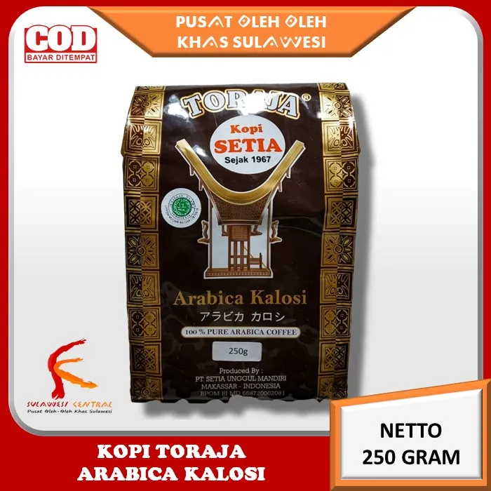 kopi bubuk Toraja arabica Kalosi KOPI SETIA khas sulawesi 250 gr | Lazada Indonesia