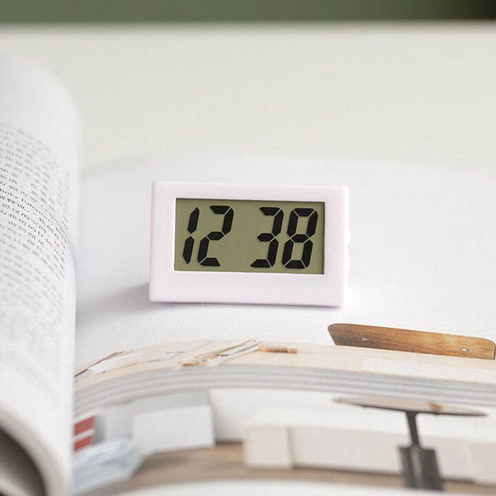 1 PC Portable Clock Mini Mute Small Battery Clock With Button Battery ...