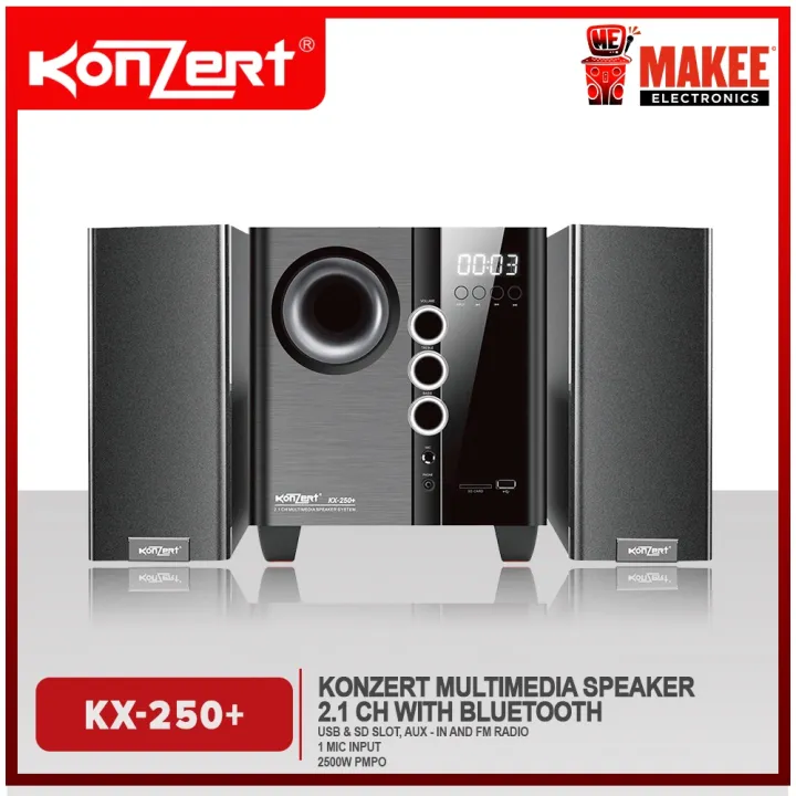 Konzert KX 250+ Bluetooth Multimedia Speaker 2500W PMPO | Lazada PH