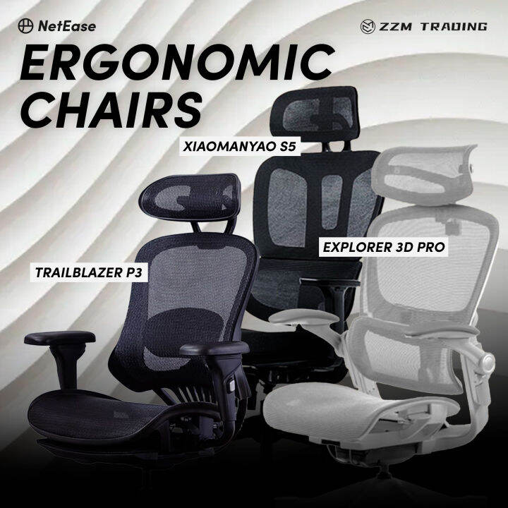 NetEase Trailblazer P3 / S5 / Explorer 3D Pro Ergonomic Chair ZZM ...