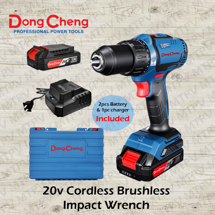 DongCheng Cordless Brushless Drill (2BATT2.0) DCJZ05-13 (TYPE AM / TYPE ...