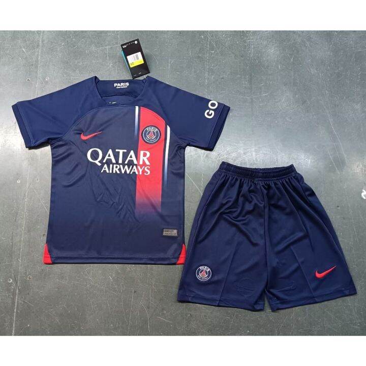 New 2324 PSG Home Football Shirt Kids Kit 2023 2024 Paris Saint-Germain ...