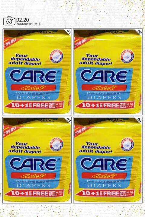 Care Adult Diaper Medium 10+1 x 4 Packs (44pcs) | Lazada PH