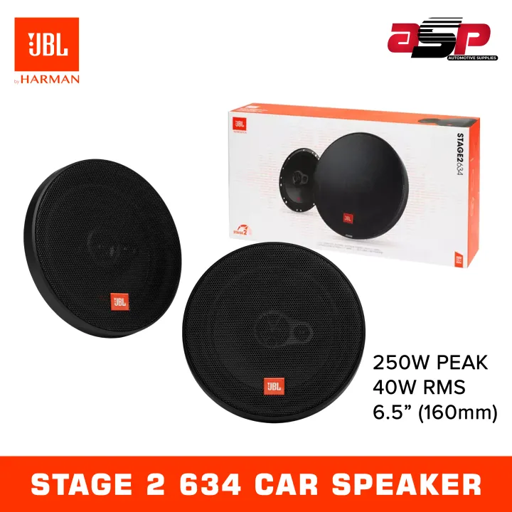 JBL Stage2 634 Car Speakers 6.5" Coax 3-Way 40W RMS 4Ω | Lazada PH