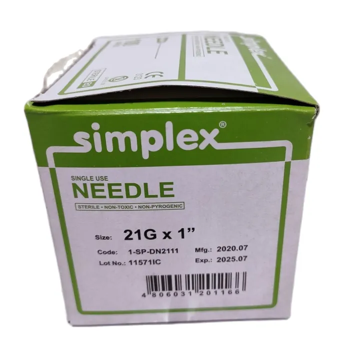 Simplex Needle 23G x 1" (100's/Box's) | Lazada PH