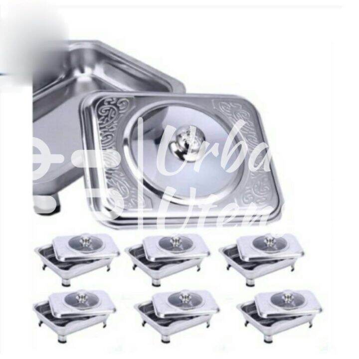 Urban Utensils Food warmer stainless steel 6 set food tray (34×28×16cm ...