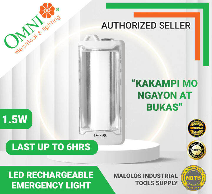 OMNI Rechargeable Emergency Lights AEL-010, RFL- 9128, AEL-100, AEL-200 & AEL-T30 | Lazada PH