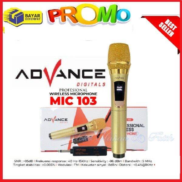 mic wireless single advance 103 microphone advance suara mantap ...