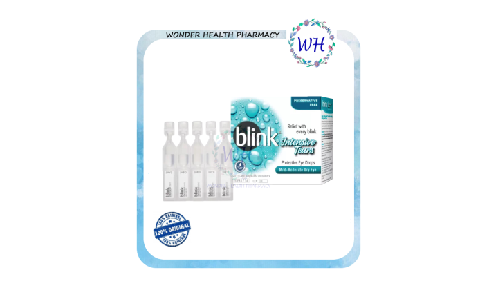 Blink Intensive Tears UD Preservative Free 0.4ml x 20's | Lazada
