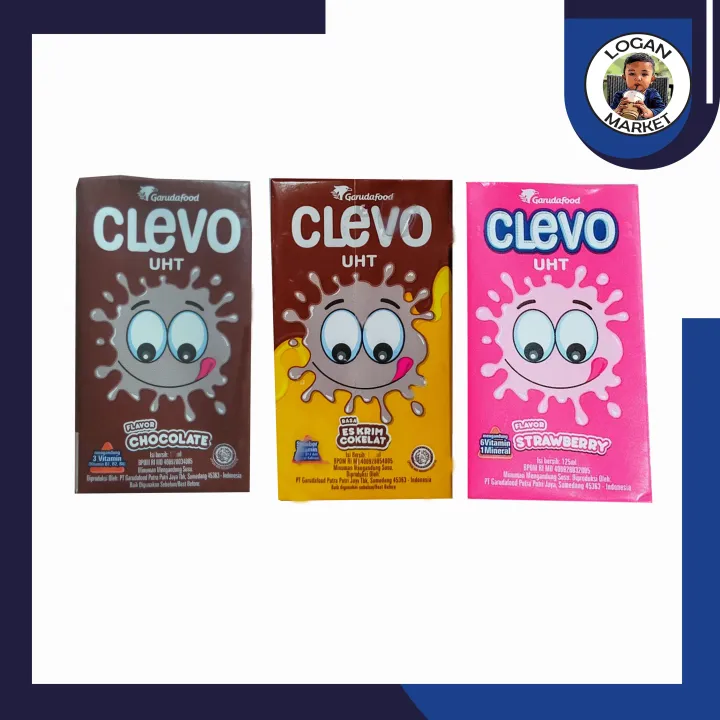 Clevo Susu UHT 115ml 115 ml Coklat Chocolate Strawberry Es Krim ...
