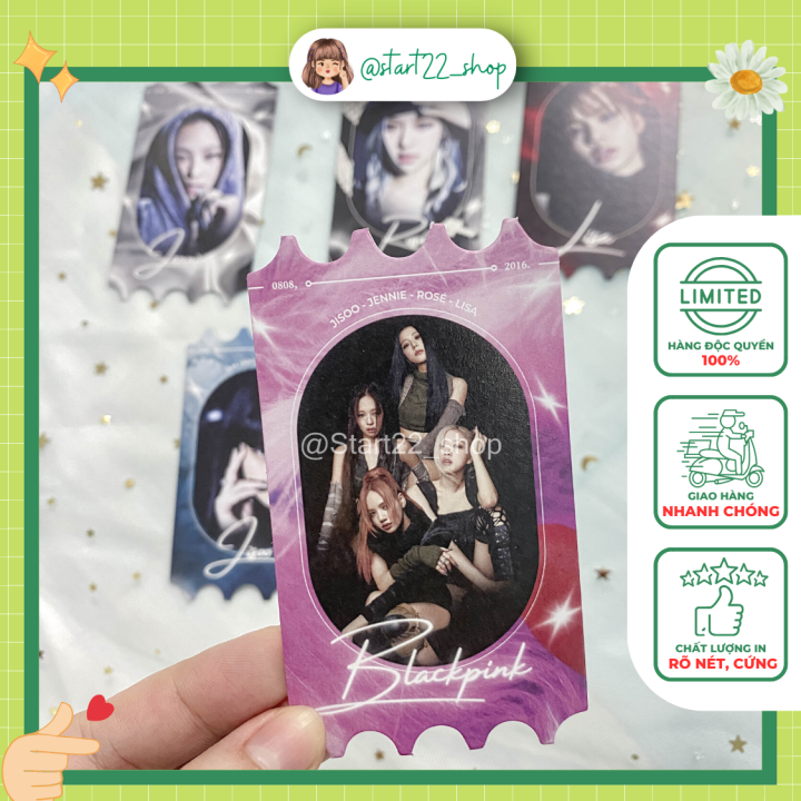 Vé răng cưa Blackpink Jisoo Jennie Lisa Rosé - Ticket Blackpink | Lazada.vn