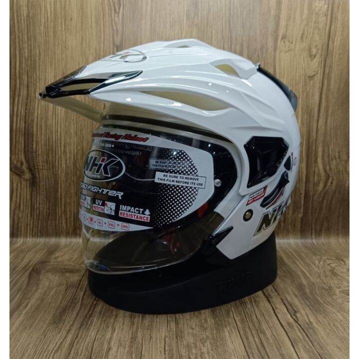 [COD]Helmet NHK PREDATOR CRYPTON SOLID WHITE | Lazada PH