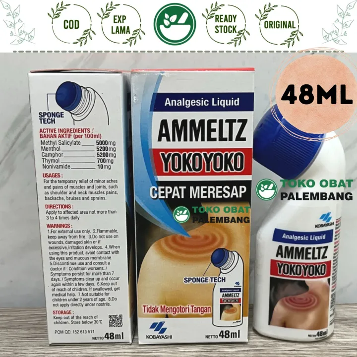 AMMELTZ YOKO YOKO 48ML CEPAT MERESAP ANALGESIC LIQUID KOBAYASHI ammelt ...