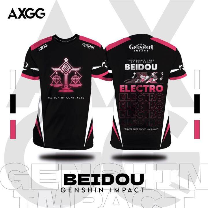 2022 AXGG "เจนชินอิมแพ็ค - Beidou" เสื้อยืดเกม | Lazada.co.th