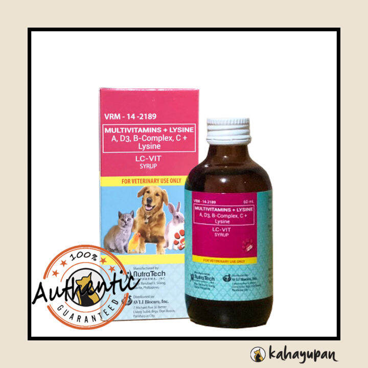 LC-Vit Syrup Multivitamins for All Pets (60ml) | Lazada PH