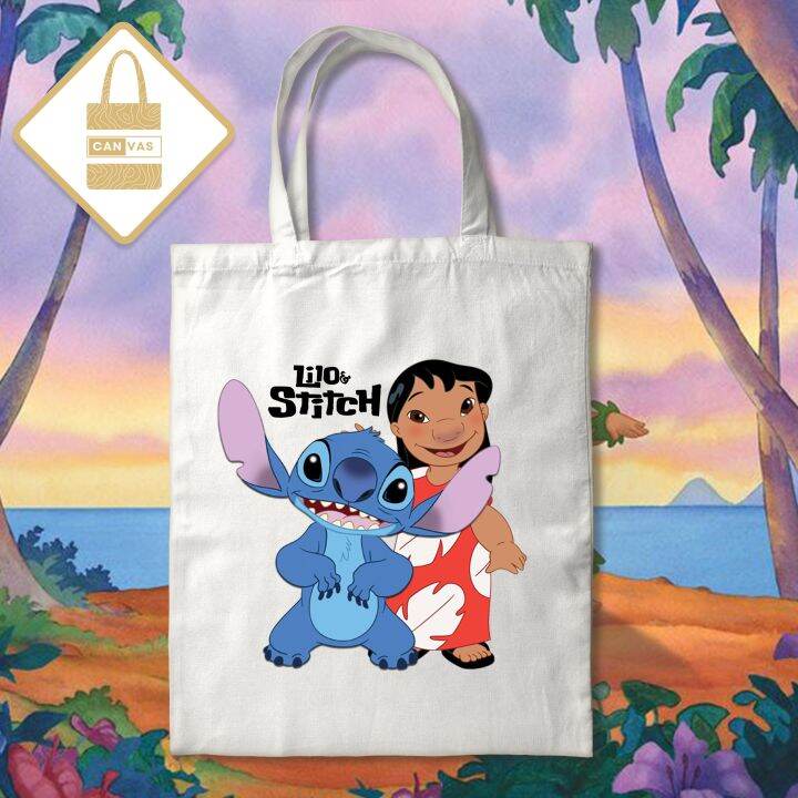 Lilo and Stitch Disney Cartoons Tote Bag for Kids and Adult- Lilo ...